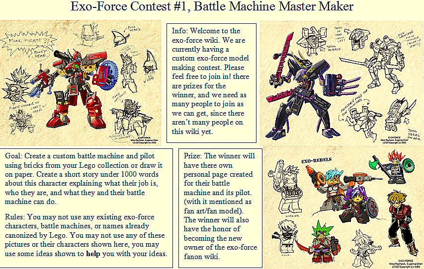 Exo-Force Wiki:Contest 1 Battle Machine Master Maker | Exo-Force Wiki ...