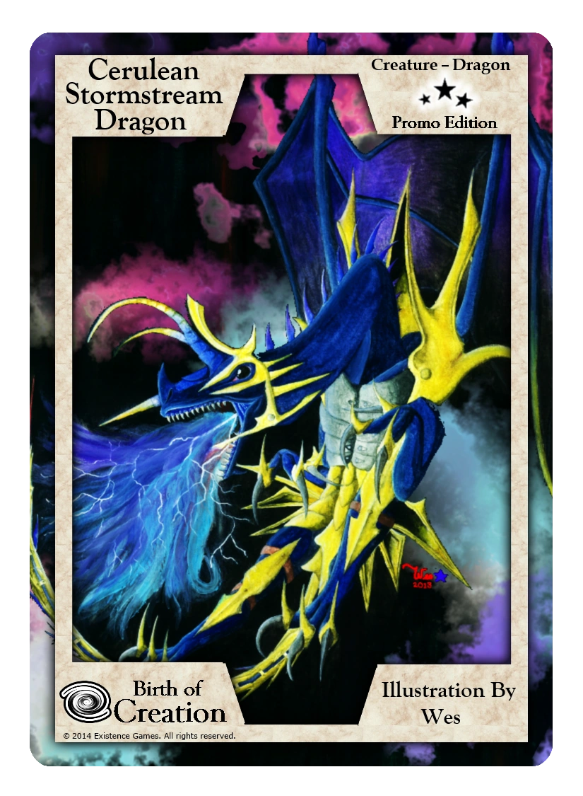 Cerulean Stormstream Dragon | Exodus Trading Card Game Wiki | Fandom