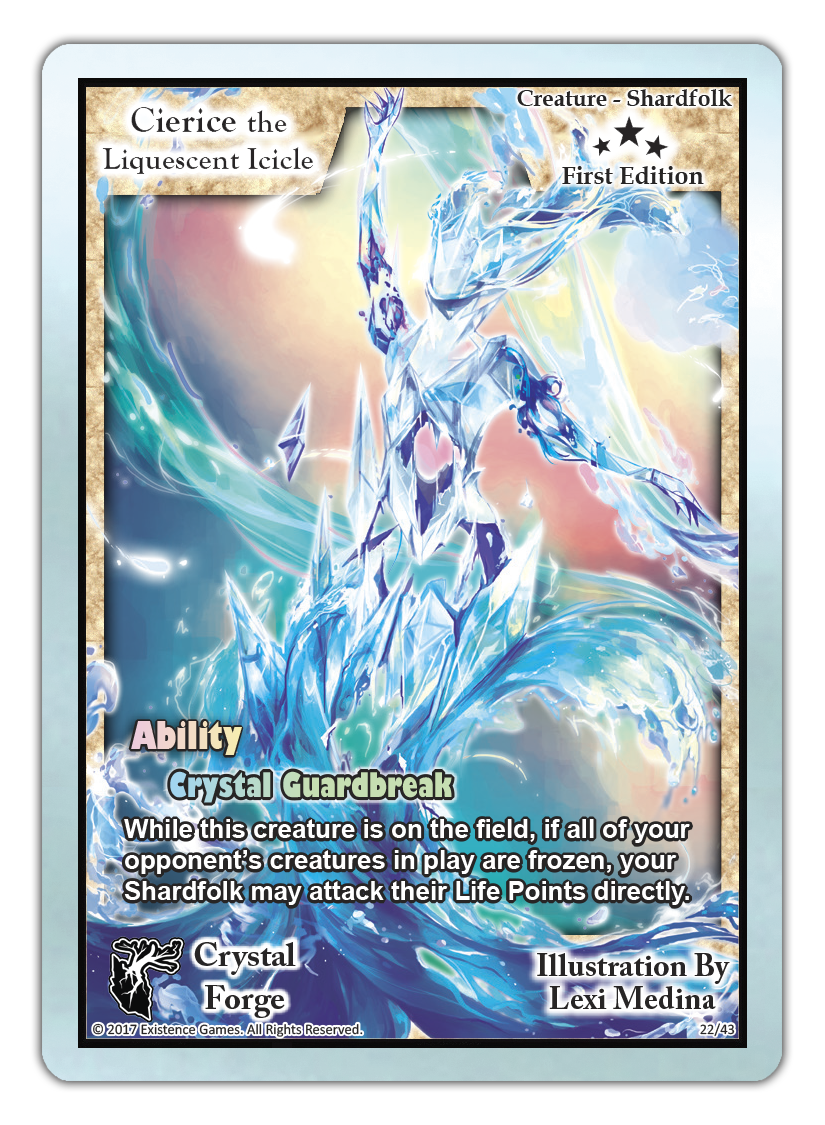 Cierice The Liquescent Icicle Exodus Trading Card Game Wiki Fandom