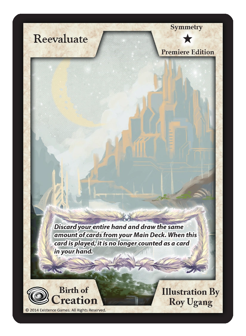 Reevaluate | Exodus Trading Card Game Wiki | Fandom