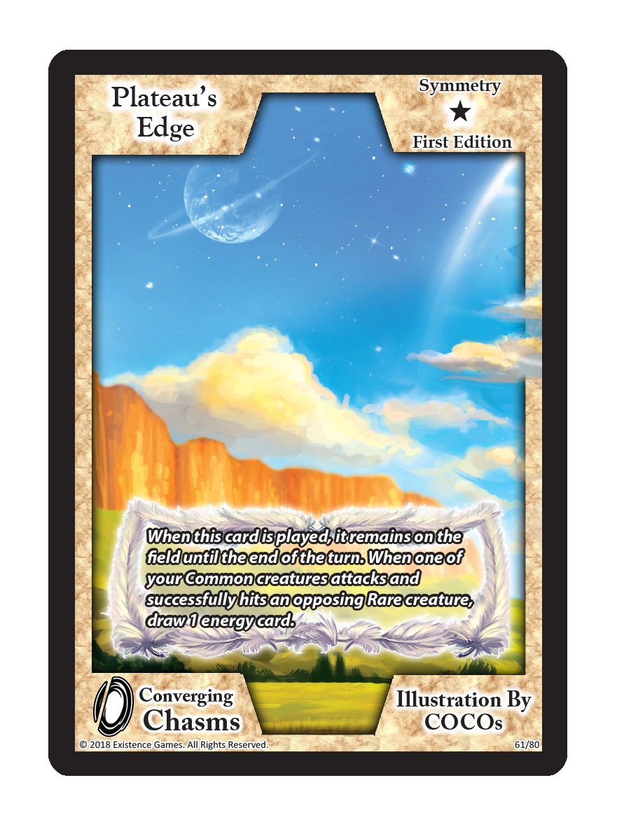 Plateau's Edge | Exodus Trading Card Game Wiki | Fandom