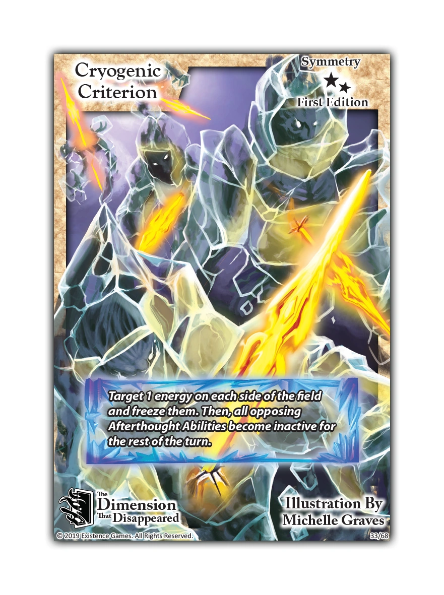 Cryogenic Criterion | Exodus Trading Card Game Wiki | Fandom