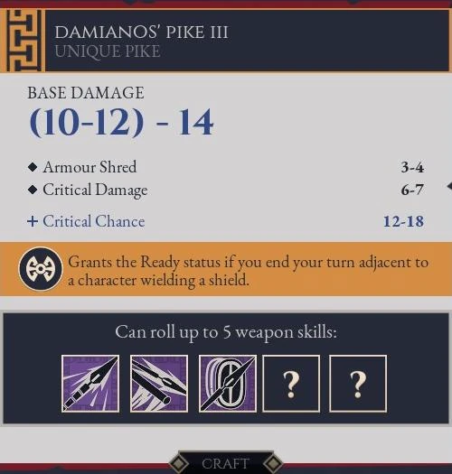 Damianos' Pike | Expeditions: Viking Wiki | Fandom