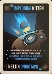 Imploding Kitten (card) - Exploding Kittens Wiki