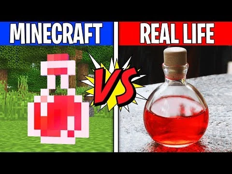 MINECRAFT vs. REAL LIFE (POTIONS, NOOBS, BOWS & MORE) | ExplodingTNT ...