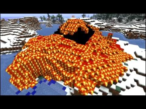 Minecraft Volcano Eruption