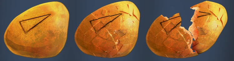 Triagular Rune Etched Yellow Stone | Exsterno Wiki | Fandom