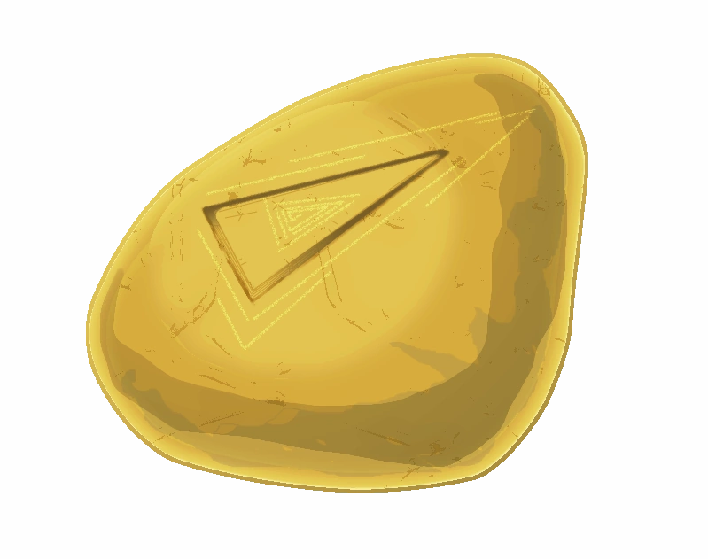 Triagular Rune Etched Yellow Stone | Exsterno Wiki | Fandom