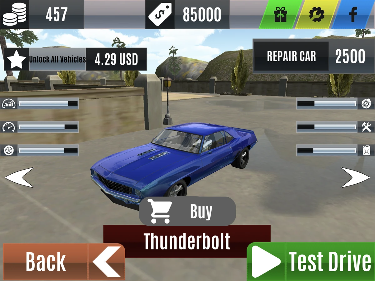 Thunderbolt | Extreme Car Racing Simulator Wiki | Fandom