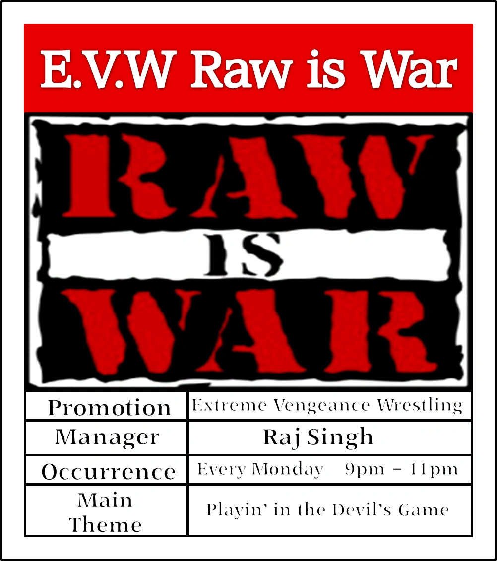 Raw is War | Extreme Vengeance Wrestling Wiki | Fandom