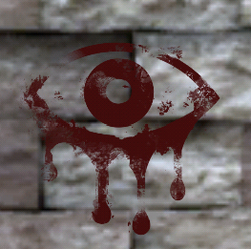 how to draw eyes the horror game