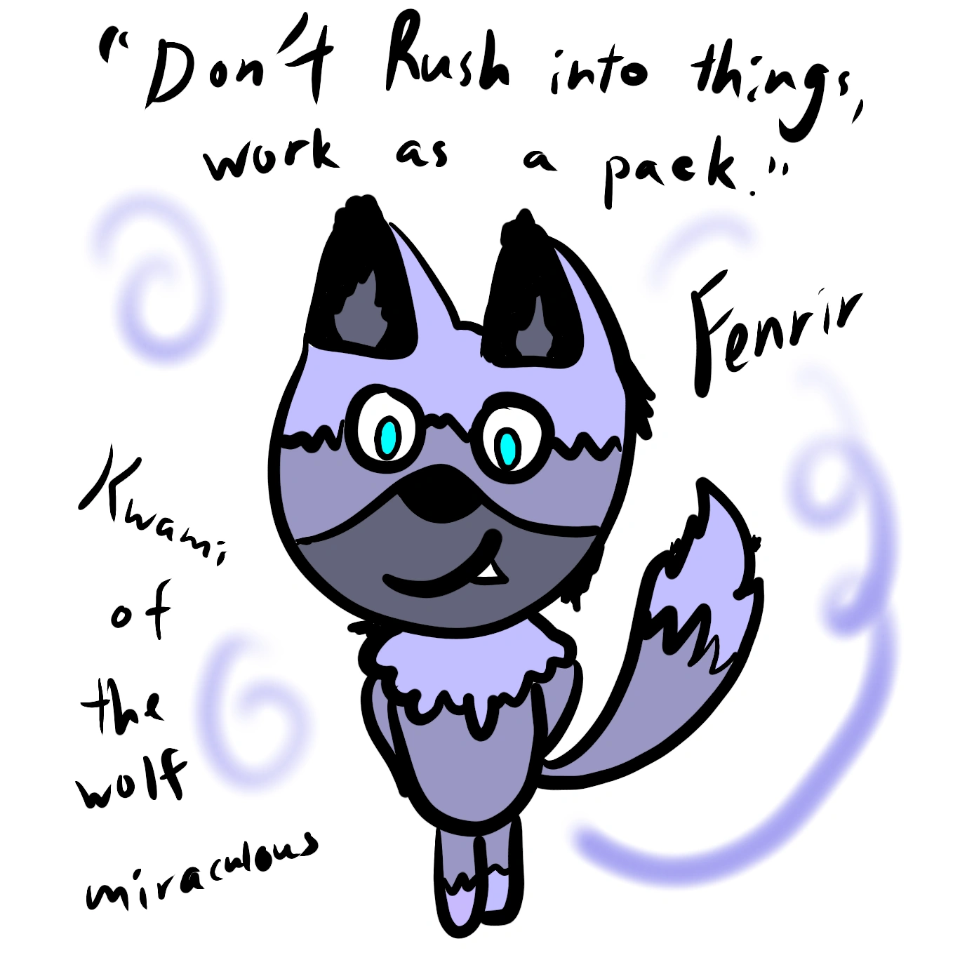 FAN-ART 2: WOLF MIRACULOUS KWAMI, FENRIR | Fandom
