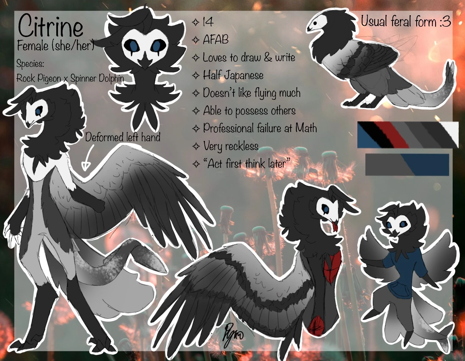 Fursona ref sheet + fursona art :3 | Fandom