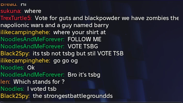 someone said its tsbg not tsb soo | Fandom