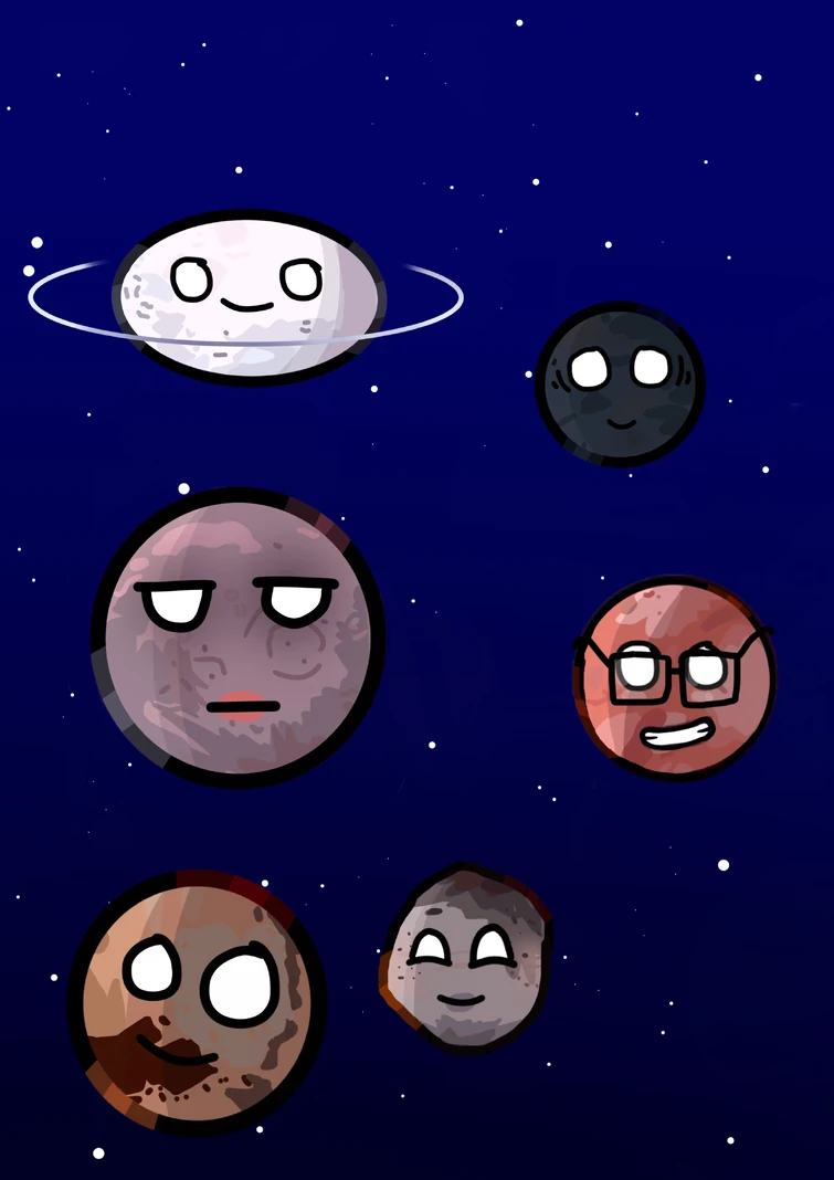 Dwarf planets fanart I made many weeks ago | Fandom