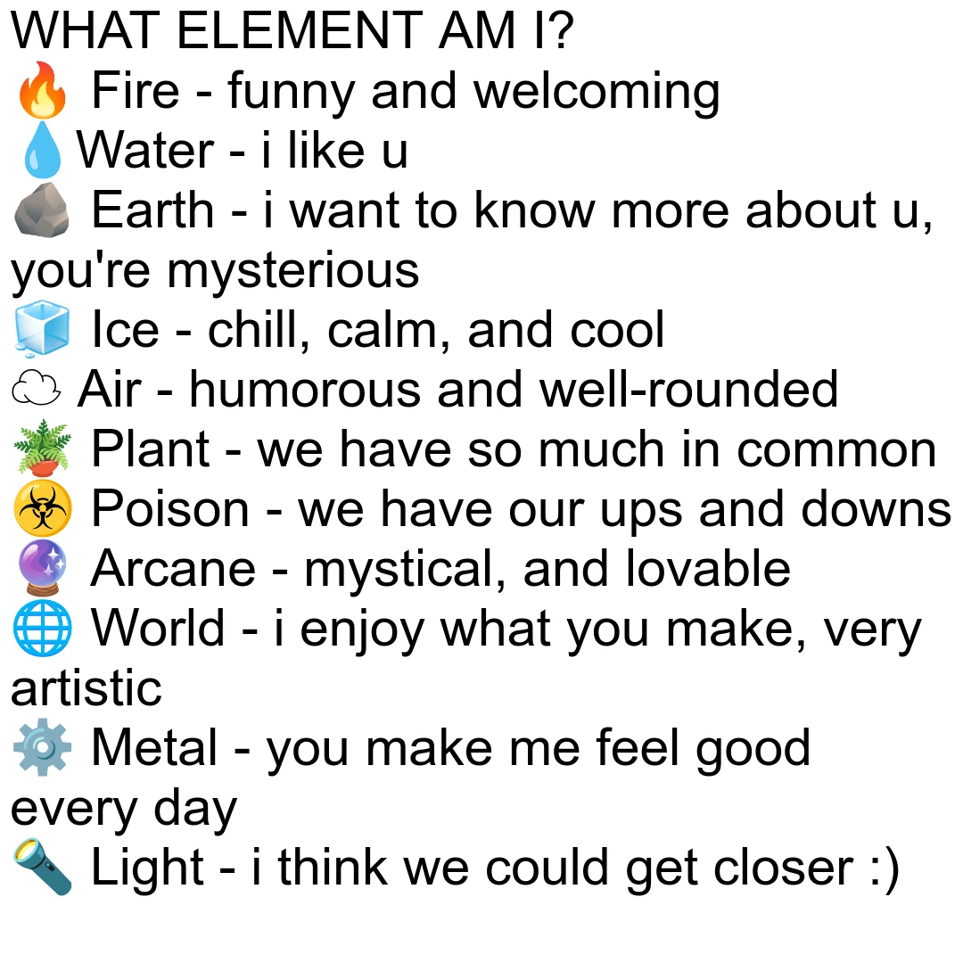 what element am i? /oj | Fandom