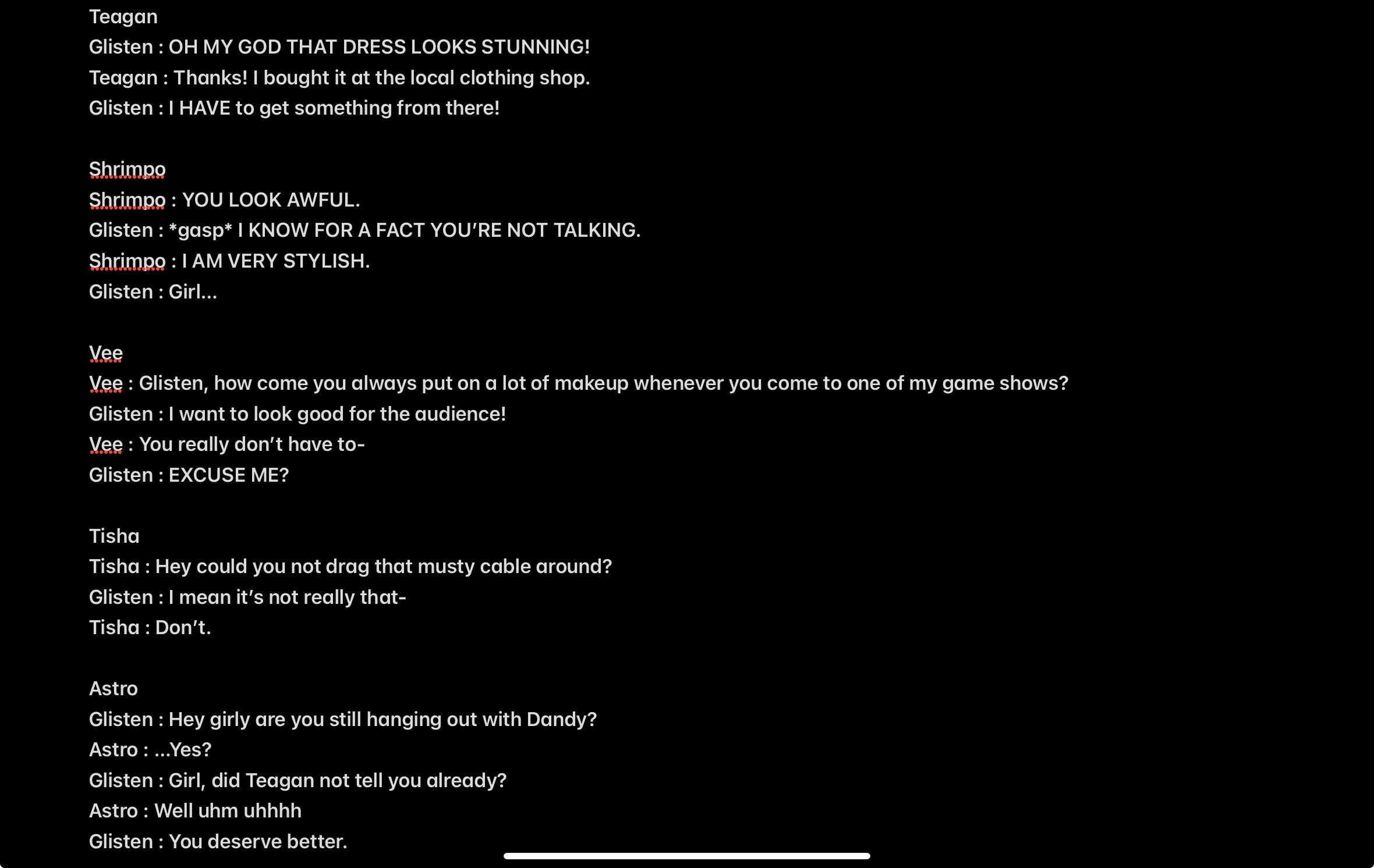 Glisten Interaction concepts! | Fandom
