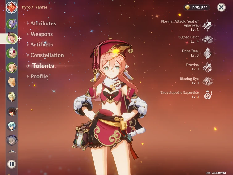 Is my Yanfei build good | Fandom