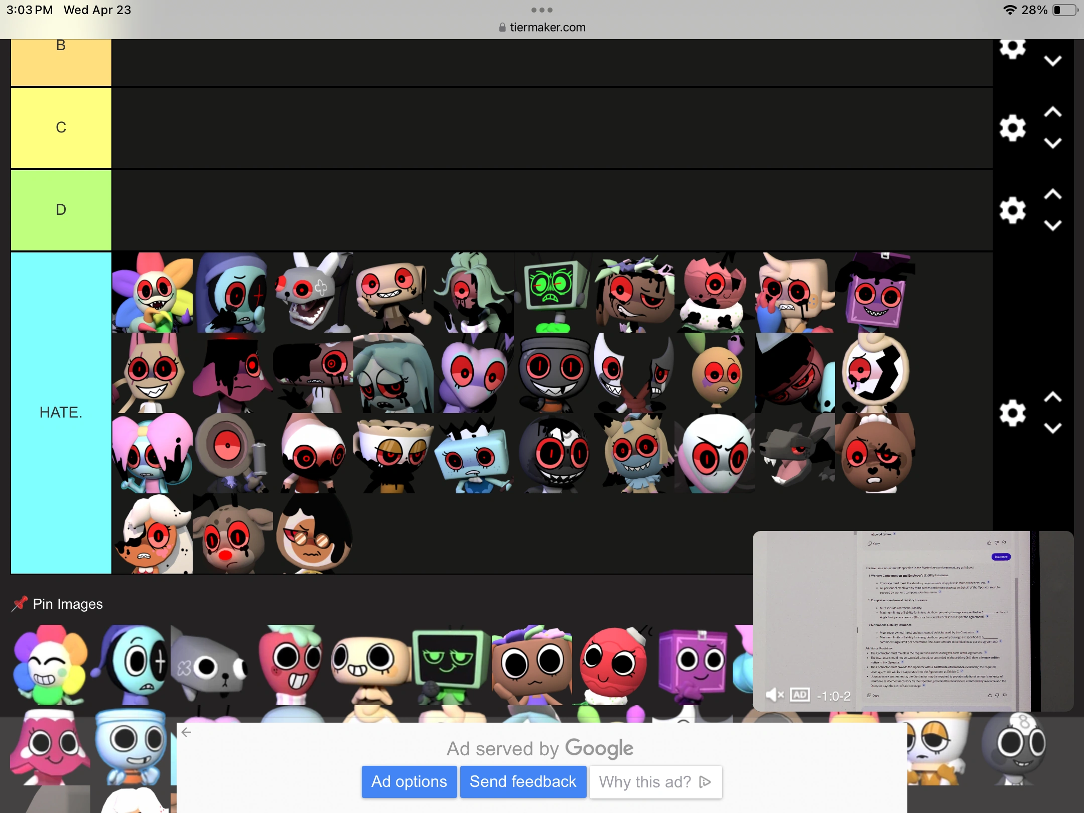 Dandy’s world twisted tier list/hj | Fandom