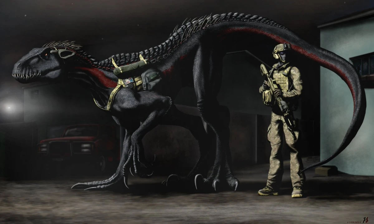 If the indoraptor project was a success. artwork by RandomAsRandom ...