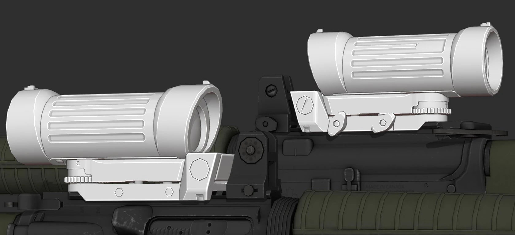 C79 optic, reworked WMX200, USGI 5/8" riser and TangoDown M-LOK ...