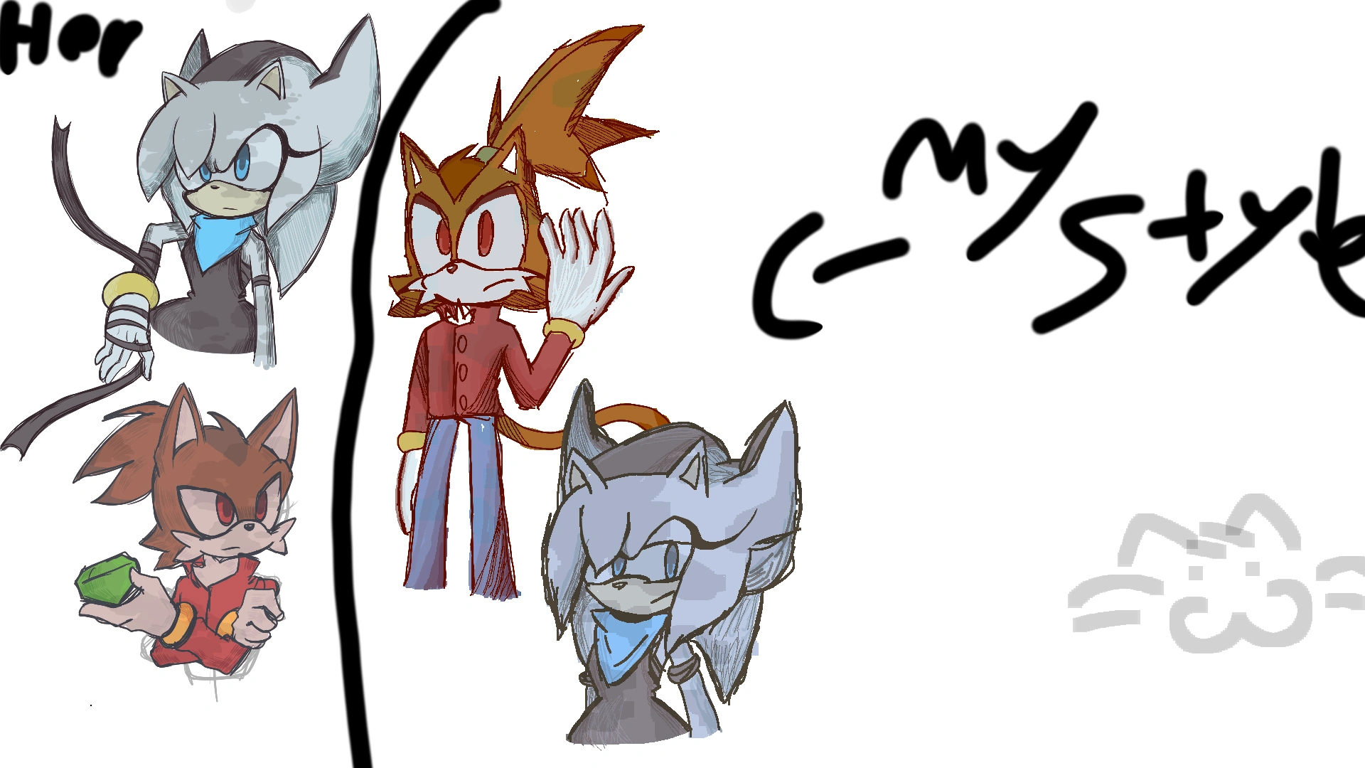 my oc and noraxia's oc (by jo.artist.6 & noraxia) my artstyle is in ...