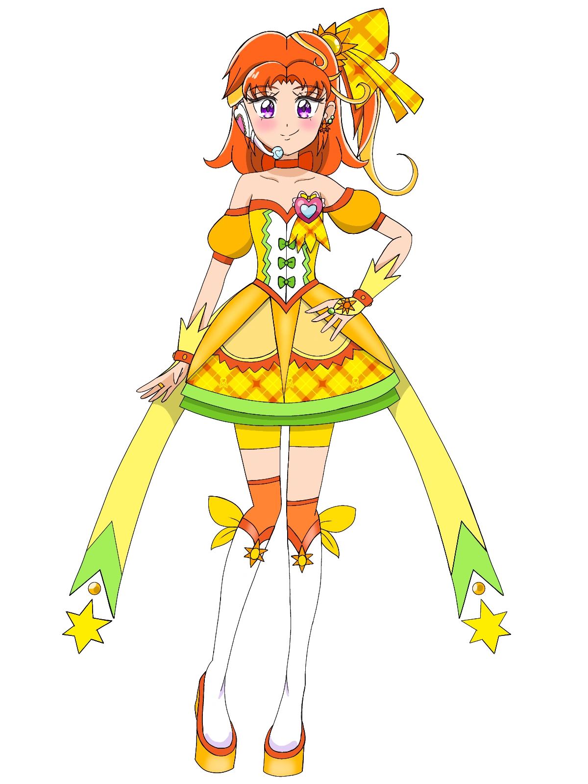 Cure Sunlight the OC Yellow Idol Pretty Cure | Fandom