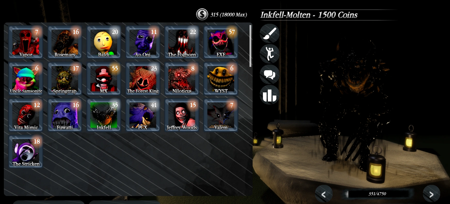 Since i'm bored, heres my Monster levels + My favourite skin in the ...