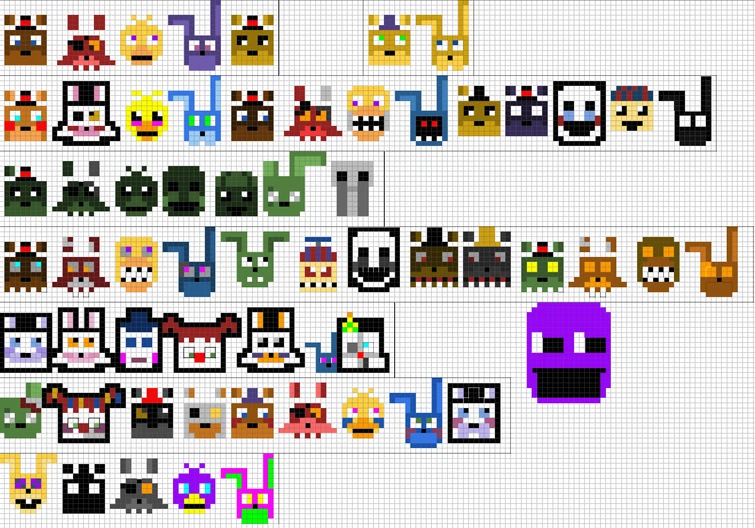 FNaF pixel art that I did | Fandom