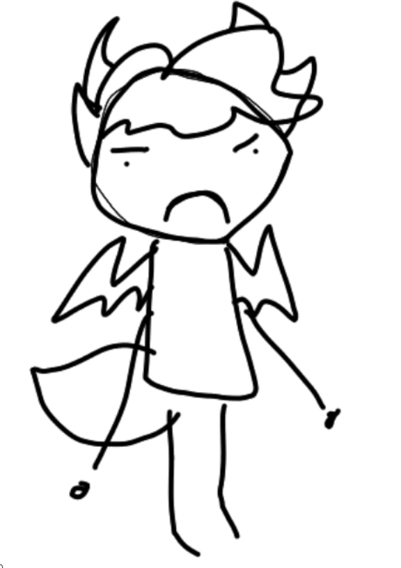 "tommy, you can't be a angel/demon hybrid prince and a raccoon hybrid ...