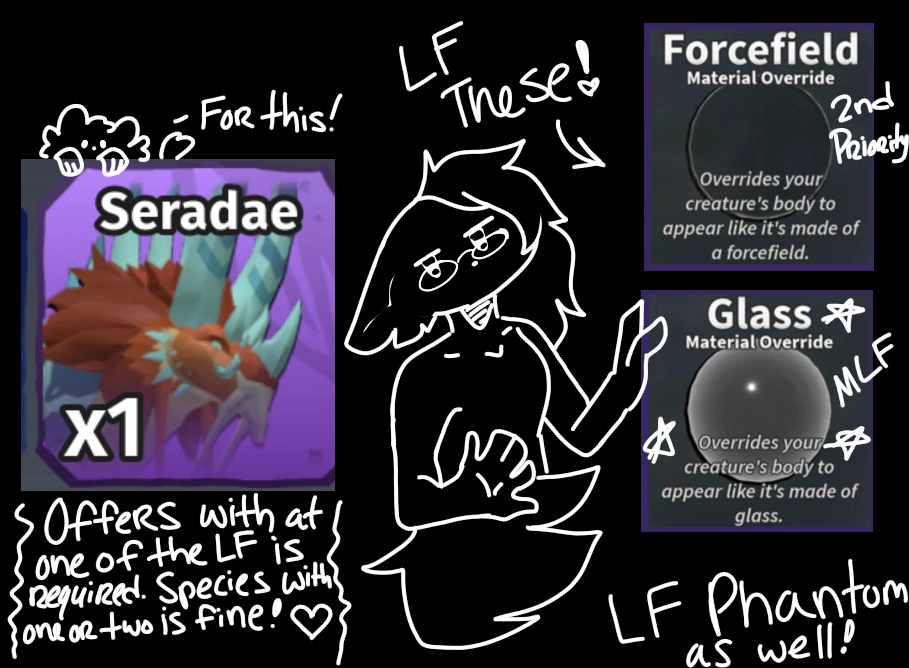 Trading for: Phantom mat, glass mat, and force field mat (or 1 - 2 with ...