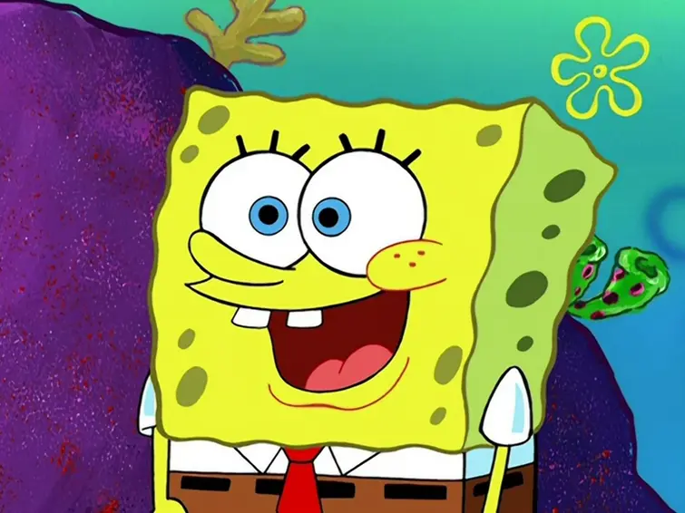 In this moment of "Dying For Pie", SpongeBob's design is very similiar ...