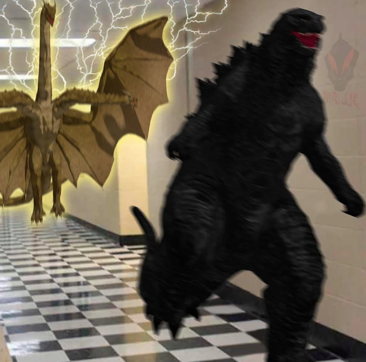 Don't mind me just here to give you your daily dose of Cursed Godzilla ...