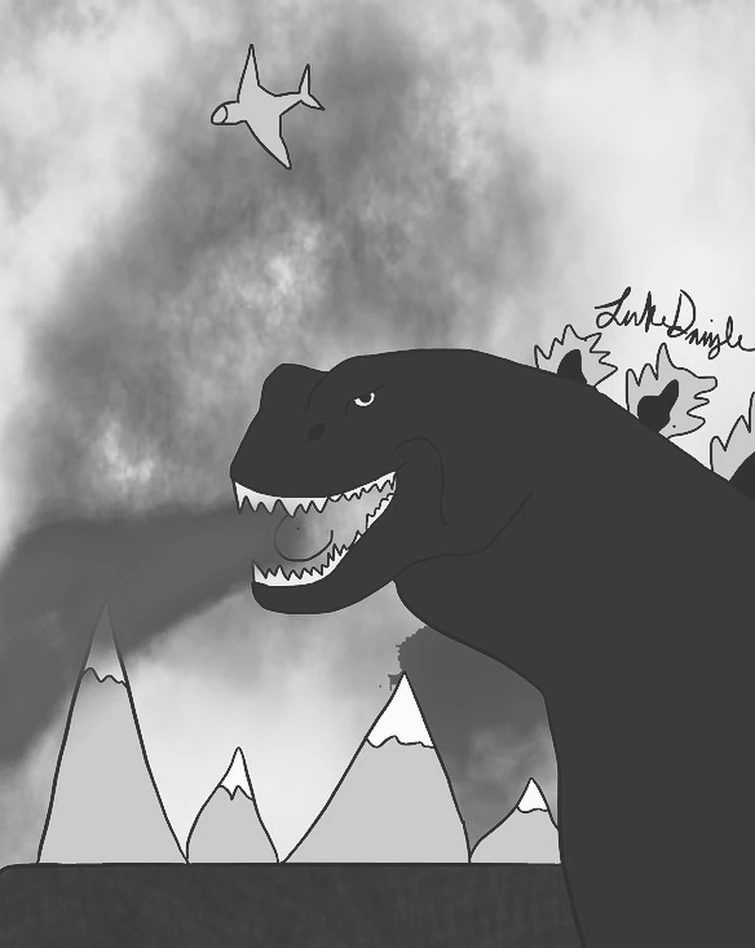 My drawing of 1954 godzilla | Fandom