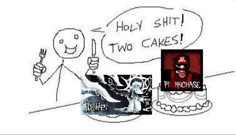 holy shit two cakes! | Fandom