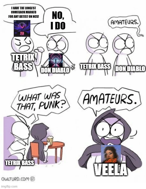 Veela's return to NCS in a meme format. | Fandom