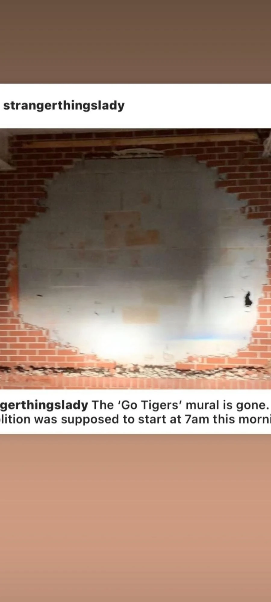 The demolition of Hawkins high/middle school | Fandom