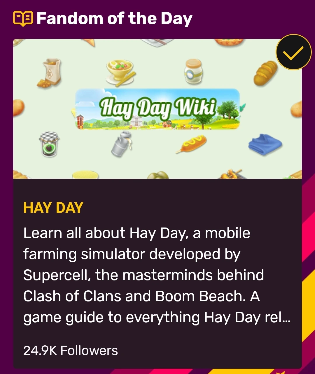 Hooray, you're Fandom of the day! | Fandom