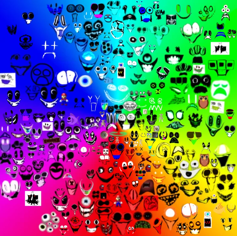 The Interminable Rooms Color Wheel but with like every entity ig | Fandom