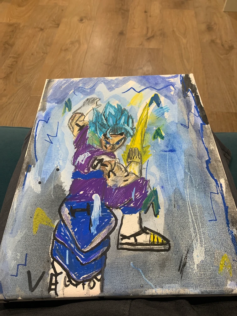 ULTRA Vegito blue on canvas | Fandom
