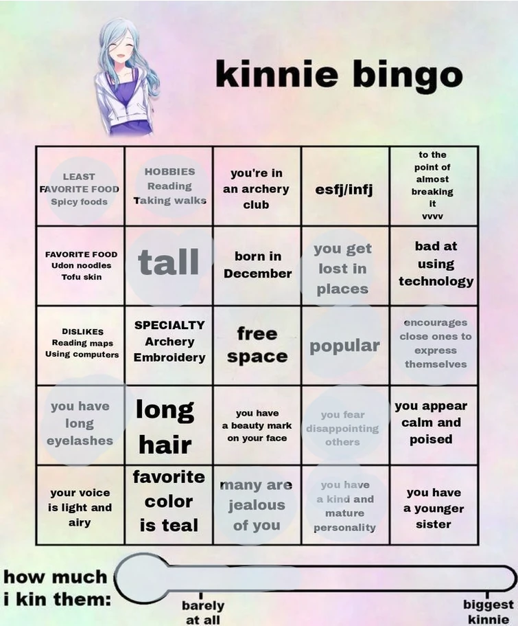 Doing 2 other kinnie bingos | Fandom