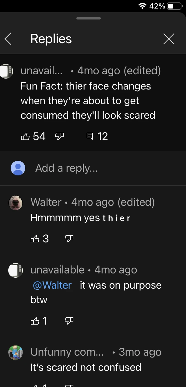 unusual comment war also known as twitter but youtube | Fandom