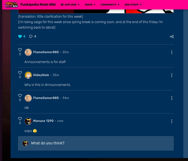 i just embarrassed myself | Fandom