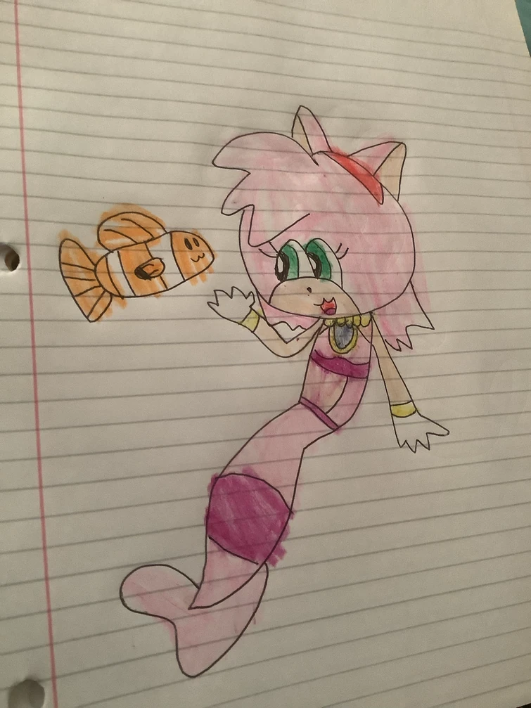 Mermaid Amy rose and her clownfish friend | Fandom