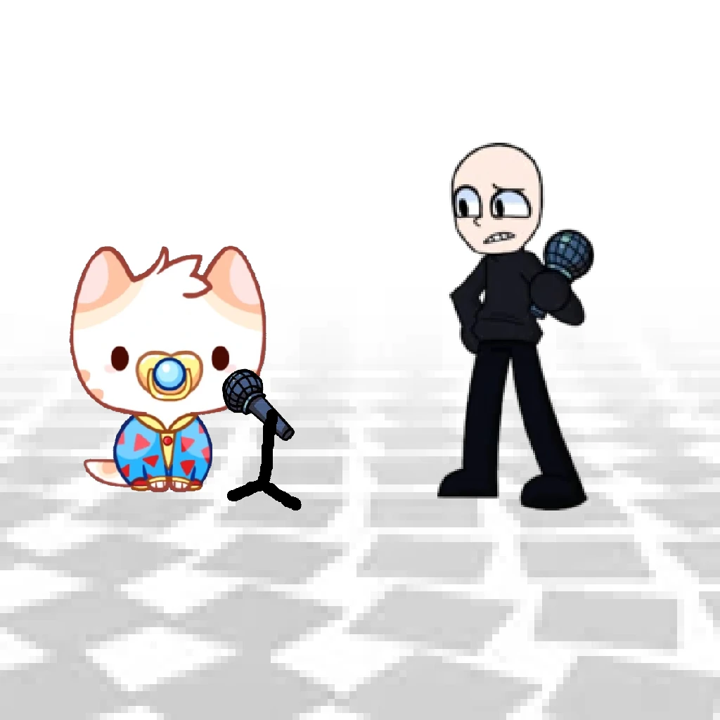 Hear me out, Binky from Cat Game raps against Eteled(I love Binky bc he ...