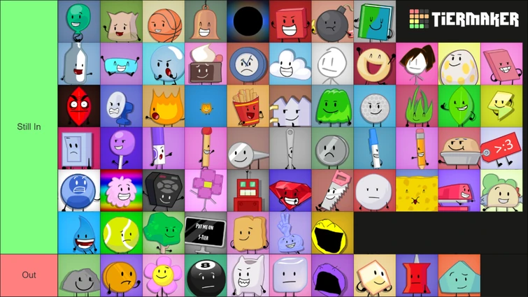 BFDI characters voting 7 | Fandom