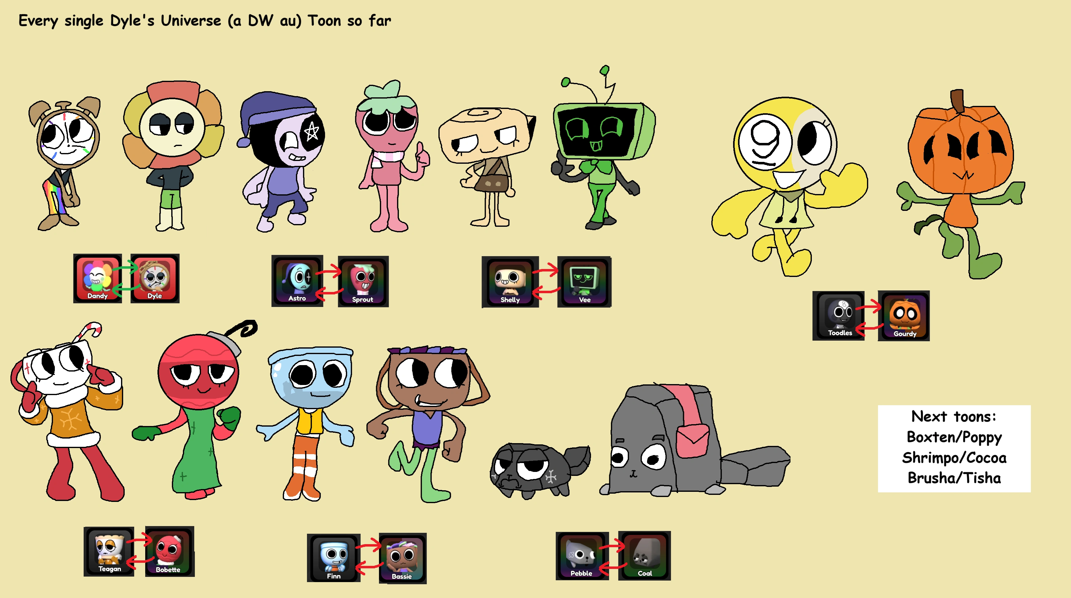 Every single toon in Dyle's Universe (a DW swap au) so far | Fandom