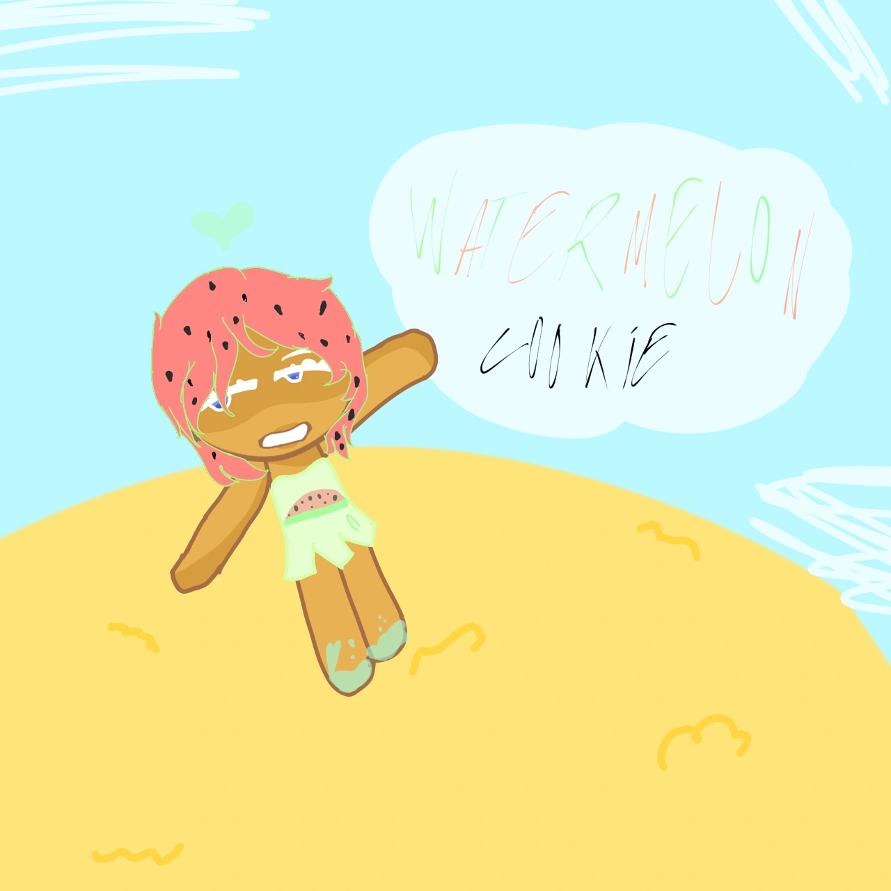 Watermelon cookie!🍉🍪. (Cookie run oc) | Fandom