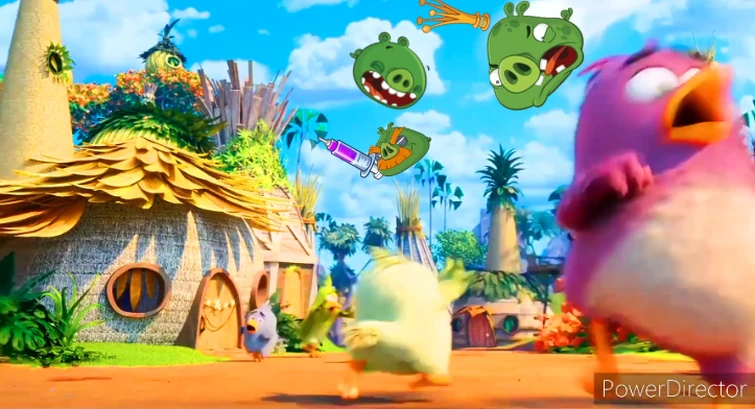 Classic Version of The Pigs Attacking Movie Birds | Fandom