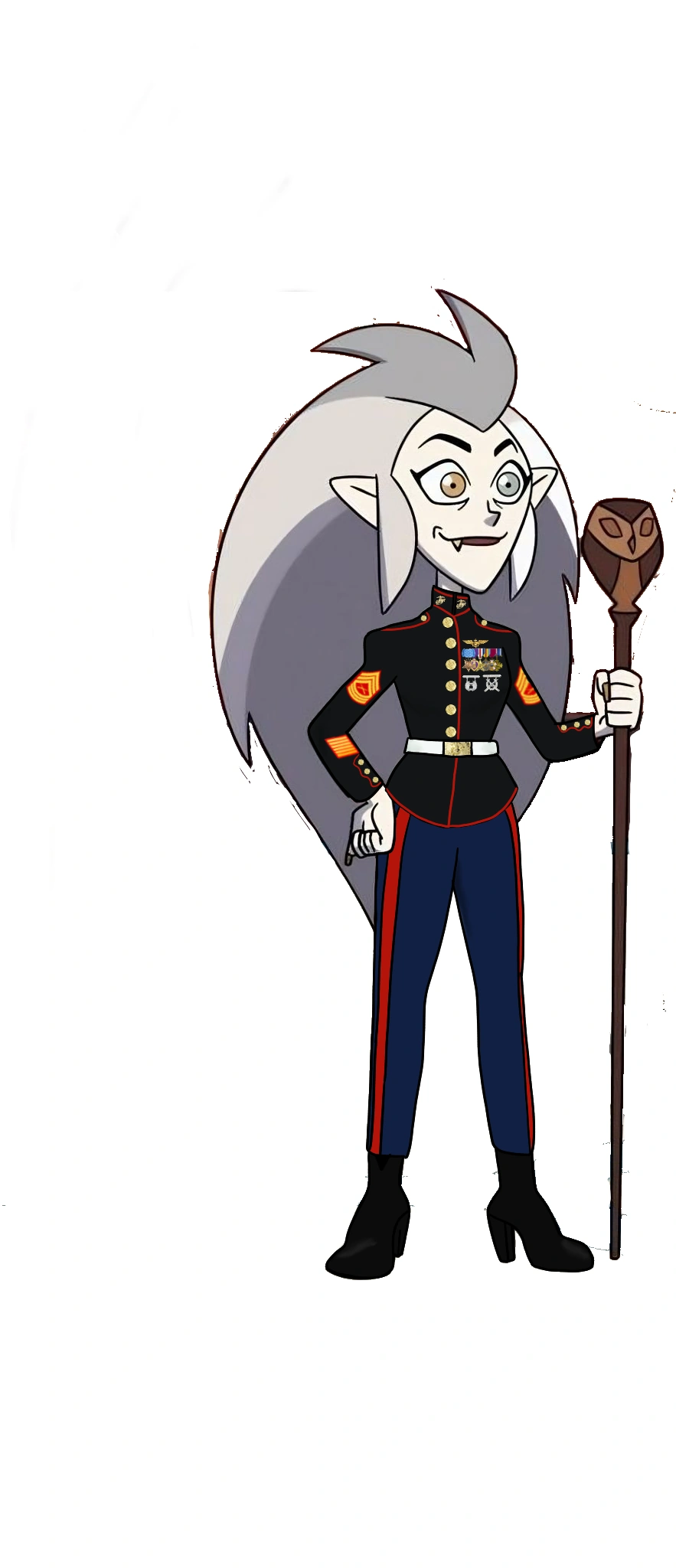 Another drawing of Eda in dress blues | Fandom